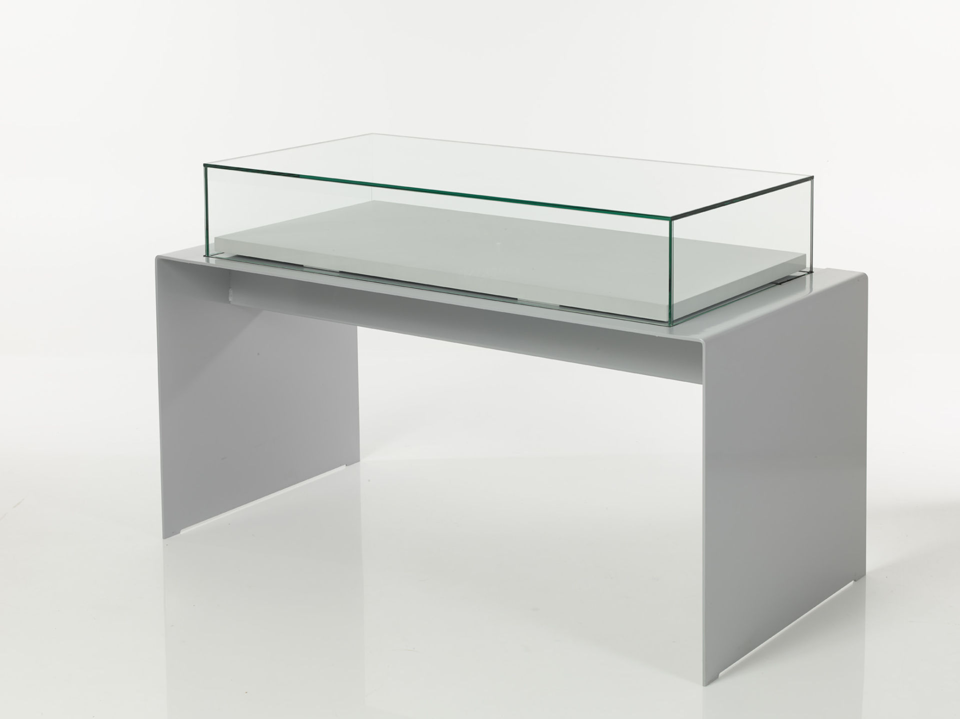 Vitrine table à ouverture sur pivot - INT Design